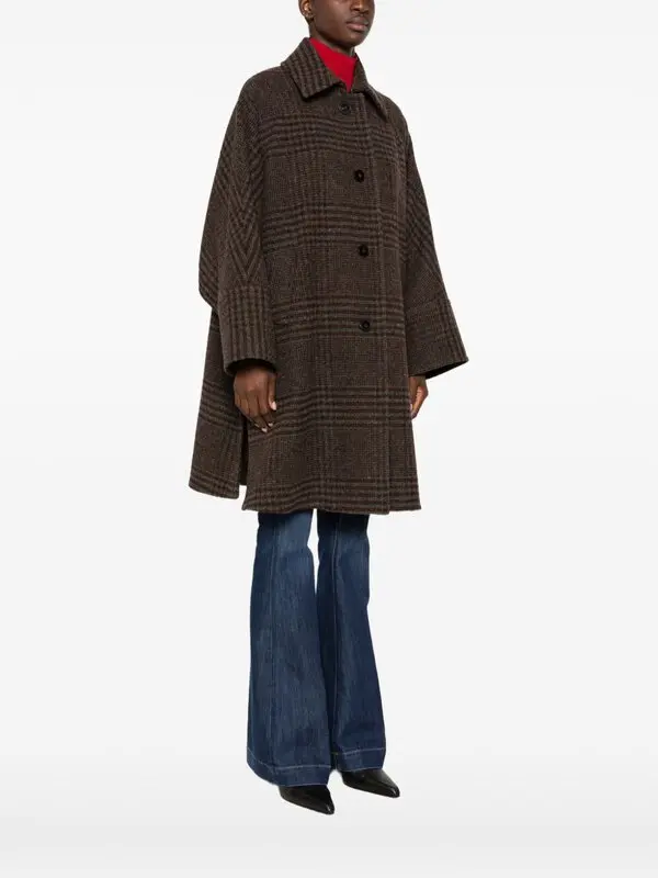 Alberto Biani Wool Midi Coat - Black
