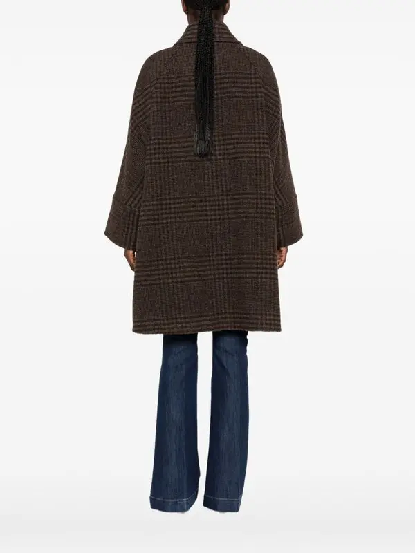 Alberto Biani Wool Midi Coat - Black