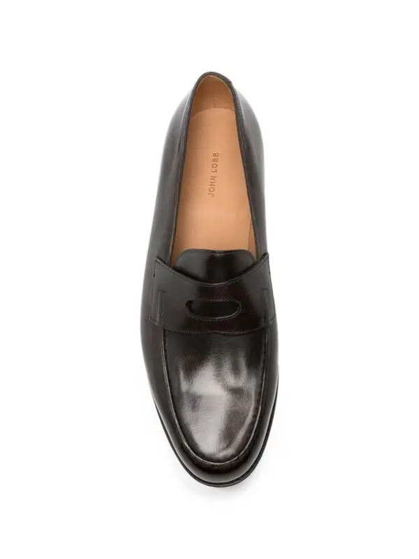 John Lobb Lopez Leather Loafers - Brown
