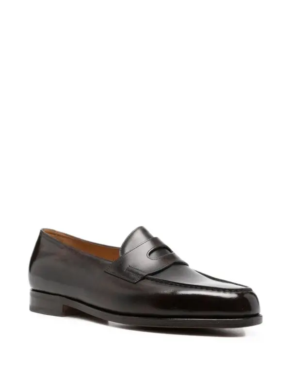 John Lobb Lopez Leather Loafers - Brown