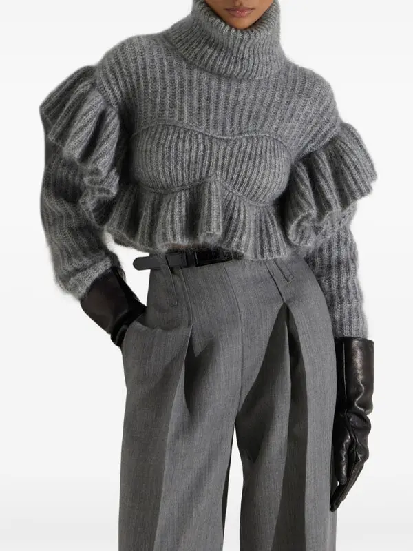 Elisabetta Franchi Wool Blend Turtle Neck Sweater