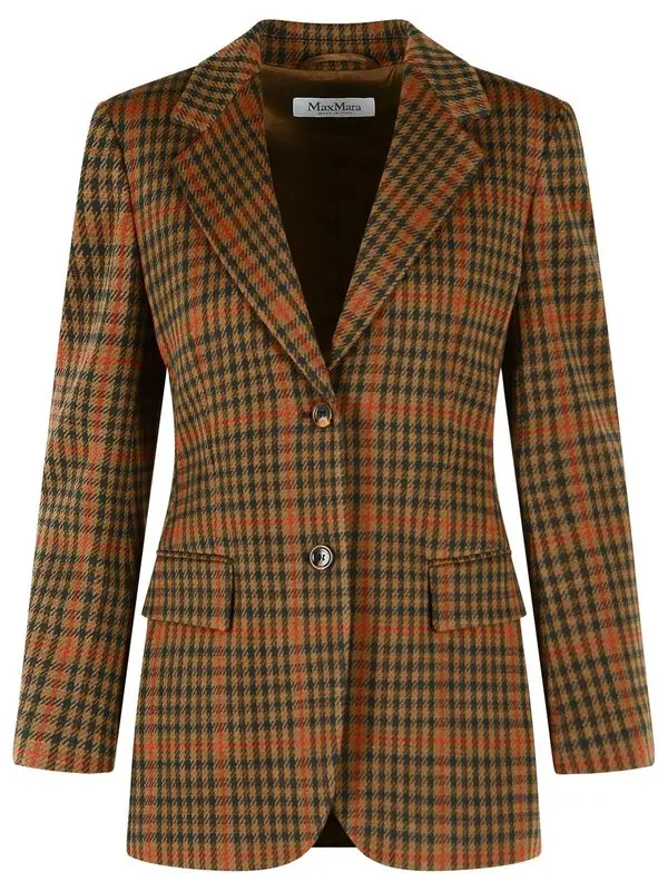 Max Mara Galosce' Blazer In Virgin Wool Blend Lear