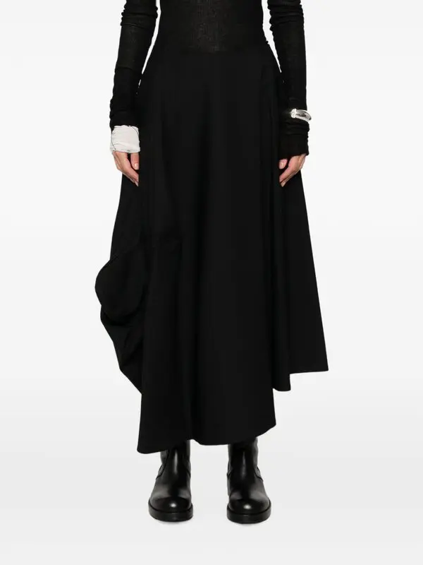 Comme Des Garçons Wool Midi Skirt