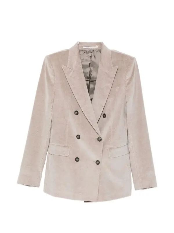 Tagliatore Cotton And Cashmere Double Breasted Suit