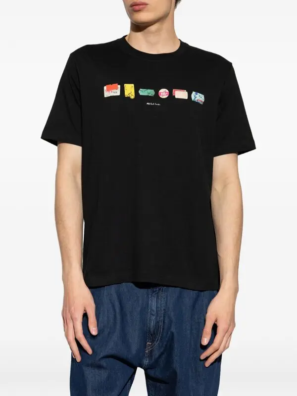 Paul Smith In A Row Cotton T Shirt