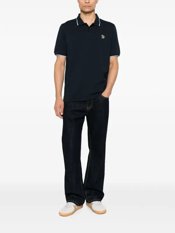 Paul Smith Zebra Logo Cotton Polo Shirt
