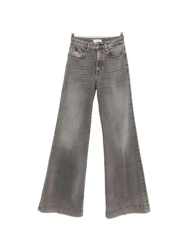 JACOB COHЁN Wide Leg Denim Jeans - Grey