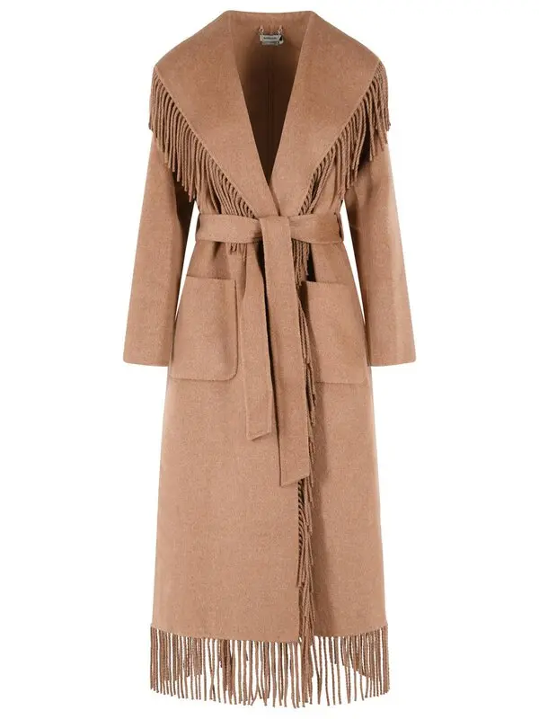 Simkhai Carrie' Camel Wool Blend Coat