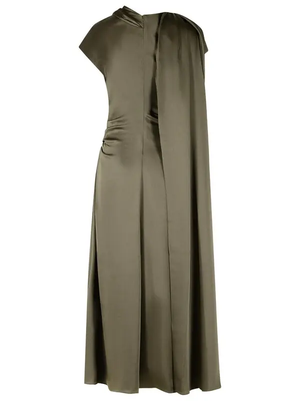 Simkhai Jacka' Green Satin Midi Dress
