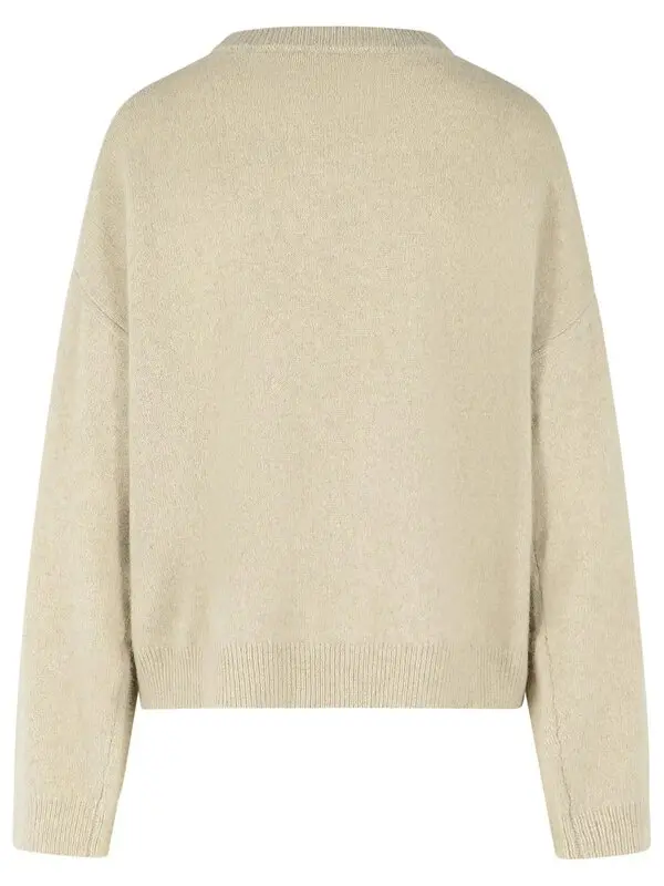 Loulou De Saison Tristan' Wool Sweater Stone Melange