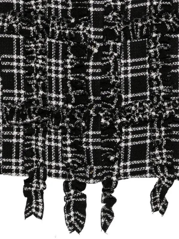 ALESSANDRO ENRIQUEZ Checked Short Jacket