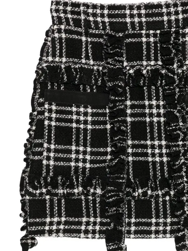 ALESSANDRO ENRIQUEZ Checked Short Skirt