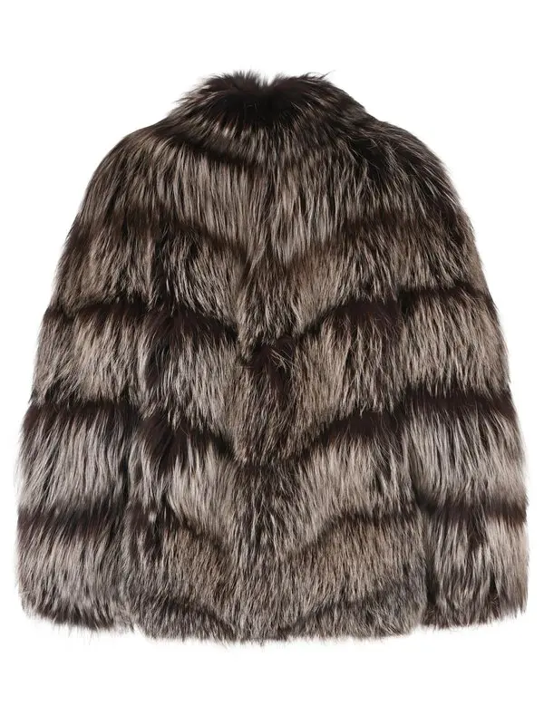 Simonette Ravizza Banny' Fox Fur 'silver Fox Iris