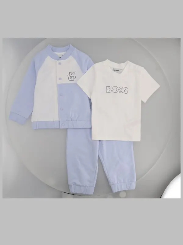 BOSS Set Tuta Sportiva E T Shirt Con Monogrammi Doppia B