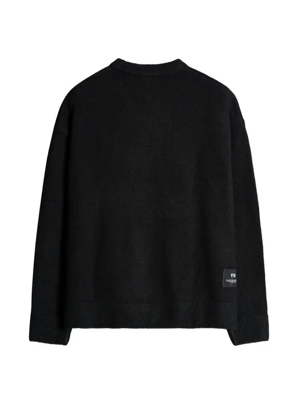 Y3 Wool Blend Crenwneck Sweater