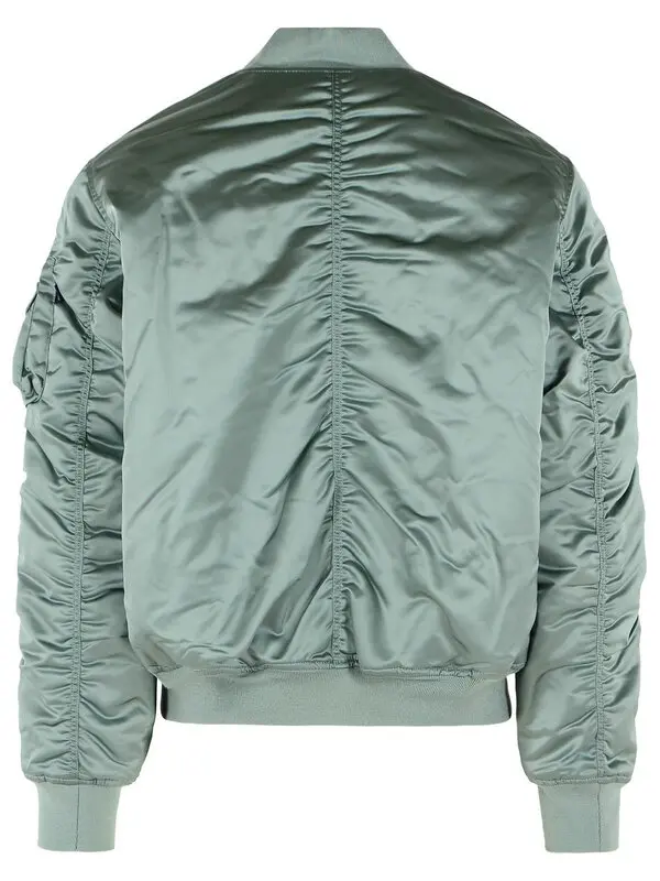 Alpha Industries Ma 1 Uv' Silverblue Nylon Bomber Jacket