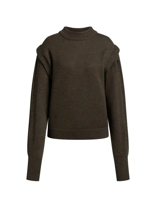 Alberta Ferretti Wool Crewneck Sweater - Green