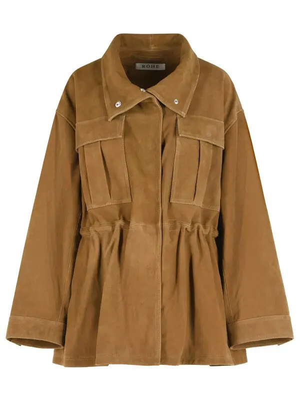 RÓHE Suede Jacket - Brown