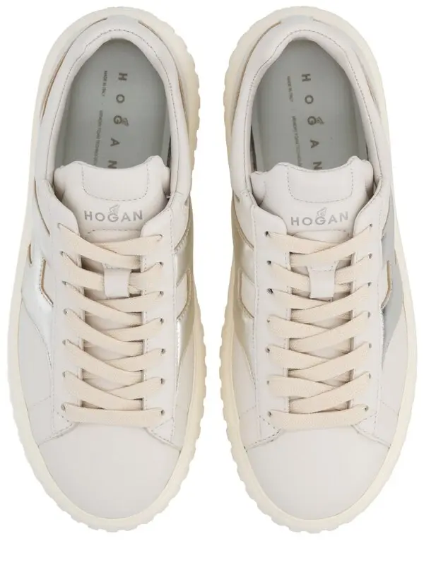 Hogan Sneaker 'h Stripes - Ivory