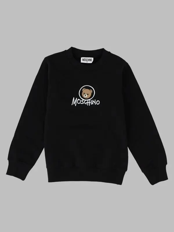 Moschino Felpa Girocollo Con Stampa Teddy Bear