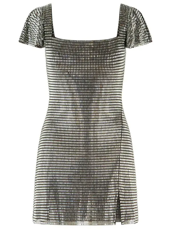 SELF-PORTRAIT Mini Dress In Polyester - Grey