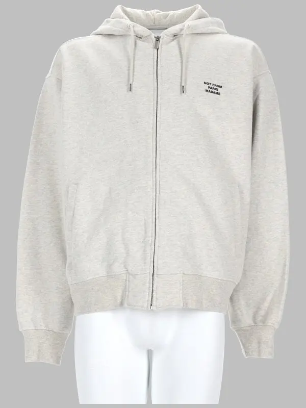 Drole De Monsieur Felpa Con Zip E Cappuccio
