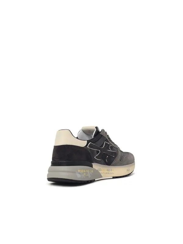 Premiata Mick 8433' Grey Suede Blend Sneakers - Brown