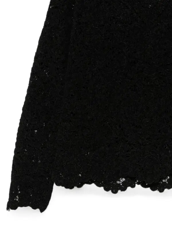 SEMICOUTURE Calanthe V Necked Sweater - Black
