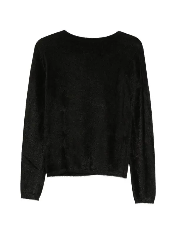 SEMICOUTURE Lettice Crewneck Sweater - Black