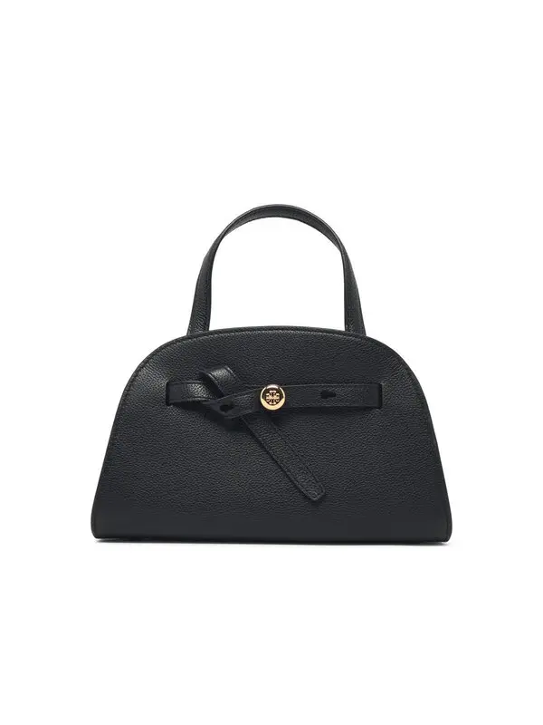 Tory Burch Romy' Small Lear Top Case - Black