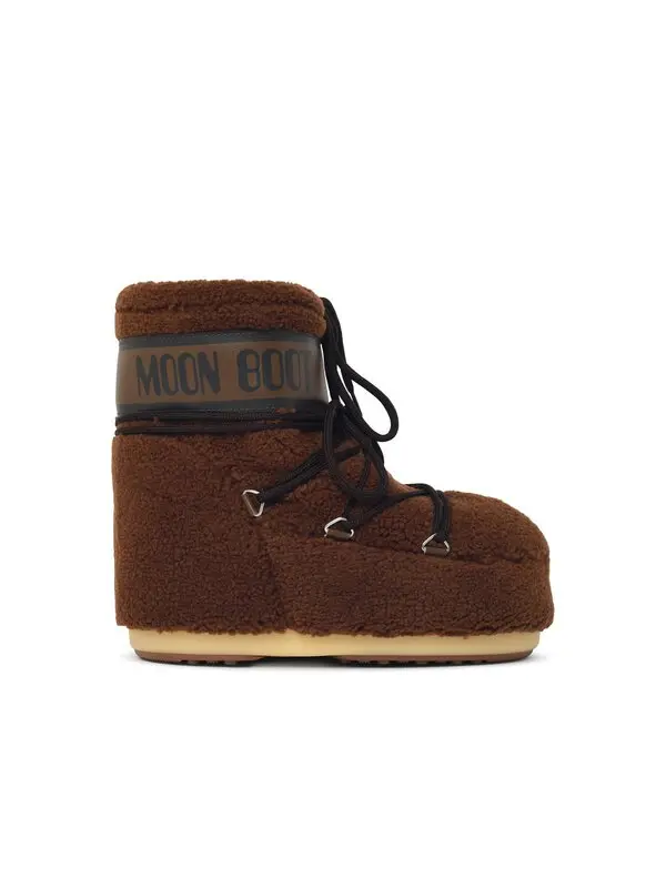 Moon Boot Mb Icon Low Fleece' Teddy Boots - Brown