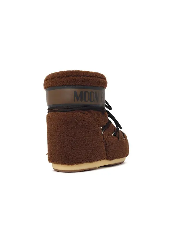 Moon Boot Mb Icon Low Fleece' Teddy Boots - Brown