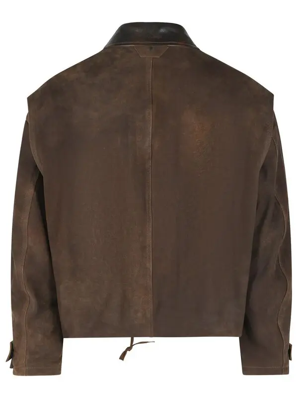 SALVATORE SANTORO Oversized Suede Jacket