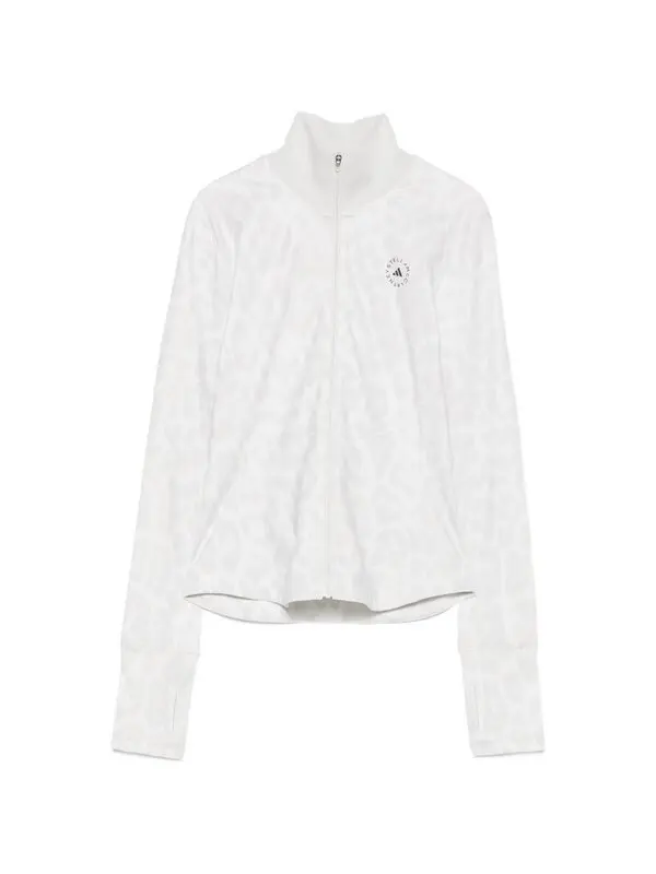 Adidas By Stella McCartney Logo Zipped Sweatshirt - White