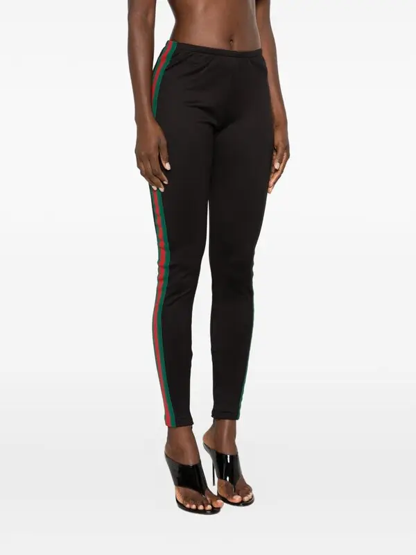 Gucci Web Detail Jersey Leggings
