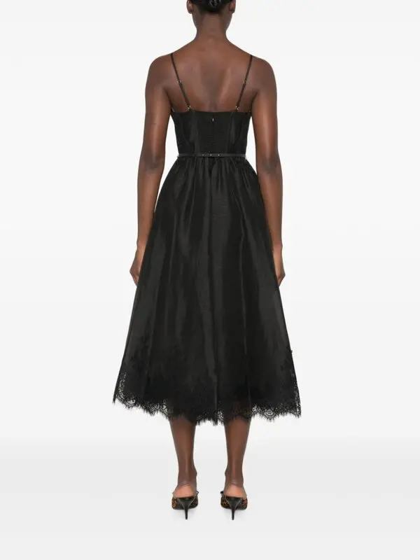 Zimmermann Valiant Silk And Linen Midi Dress