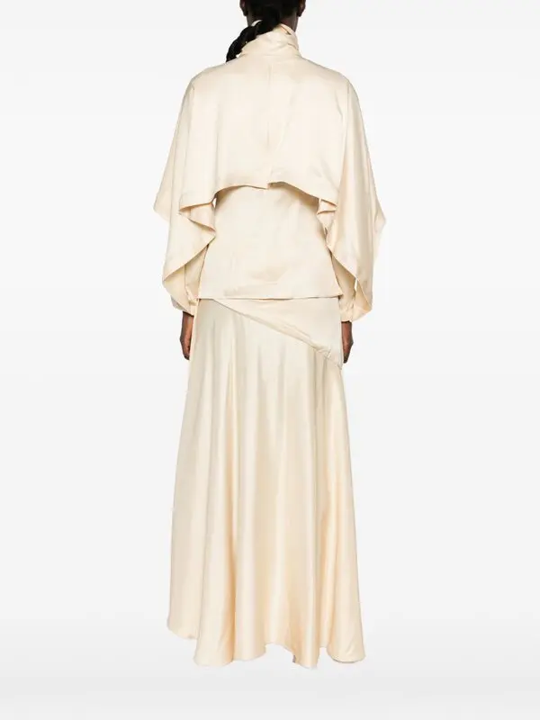 Zimmermann Ascent Draped Blouse - Ecru