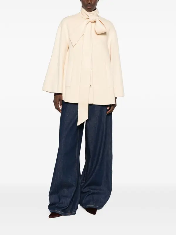 Zimmermann Valiant Wool Blend Coat - Ecru