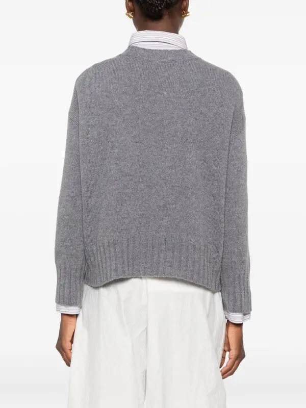 BASE Wool V Necked Cardigan