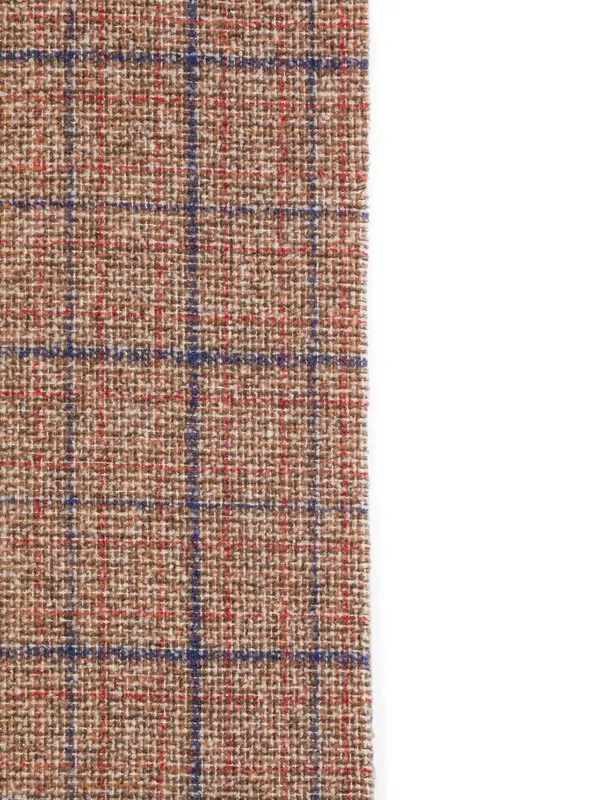 Destin Fancy Wool Scarf - Brown