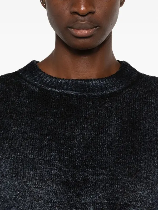 Avant Toi Wool Blend Oversized Jumper - Navy