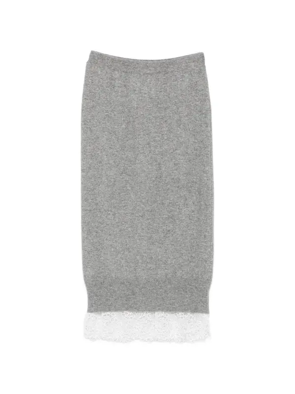 Ermanno Scervino Cashmere Midi Skirt