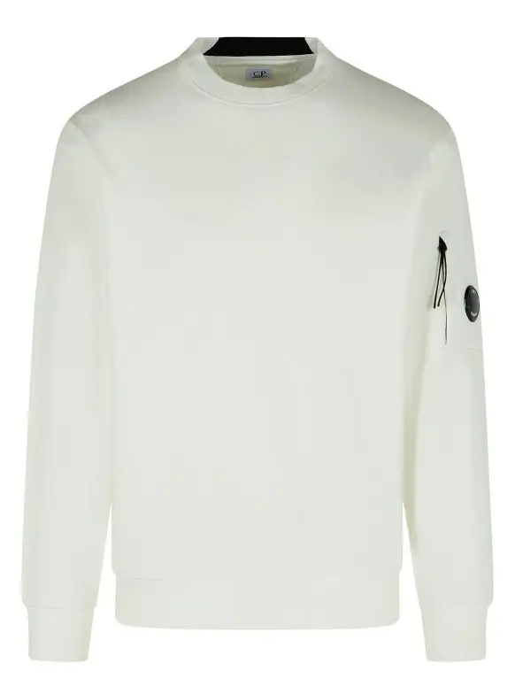 C.P. COMPANY Sweatshirts Crew Neck - Bianco
