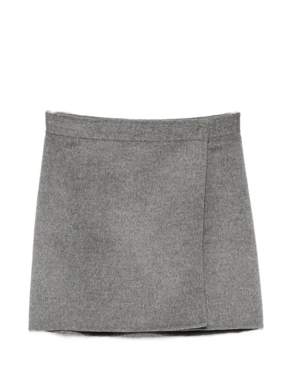 SEMICOUTURE June Wool Skirt - Grey