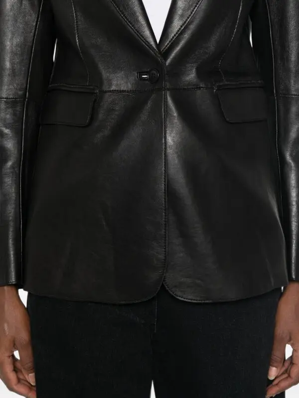 PAROSH Leather Trousers