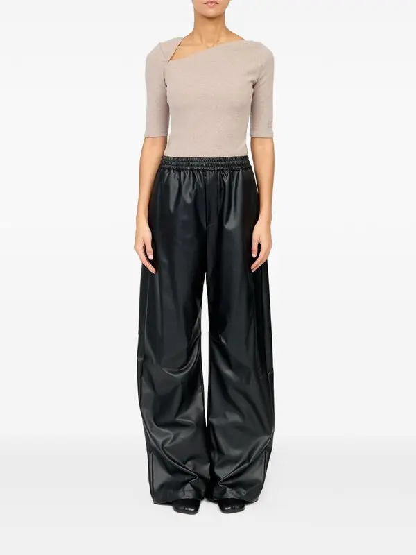 MAISON MARGIELA Faux Leather Trousers