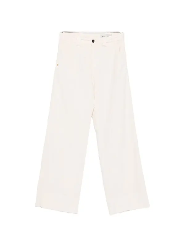 WHITE SAND Cotton Trousers