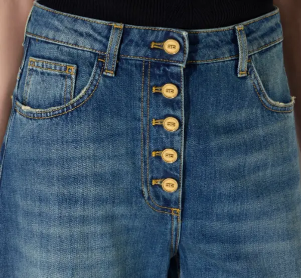 Elisabetta Franchi Balloon Jeans - Blu