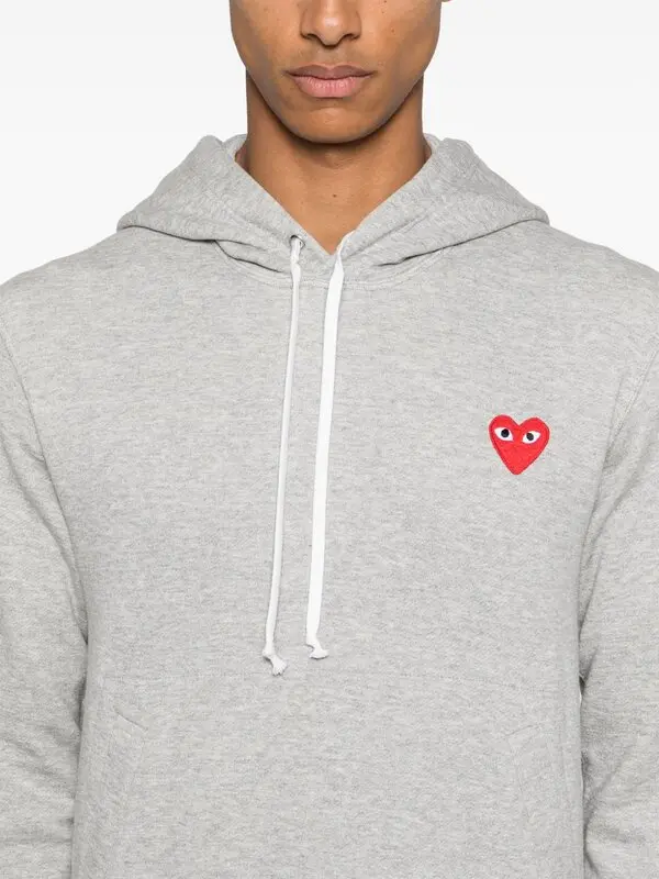 Comme Des Garçons Red Heart Cotton Hoodie