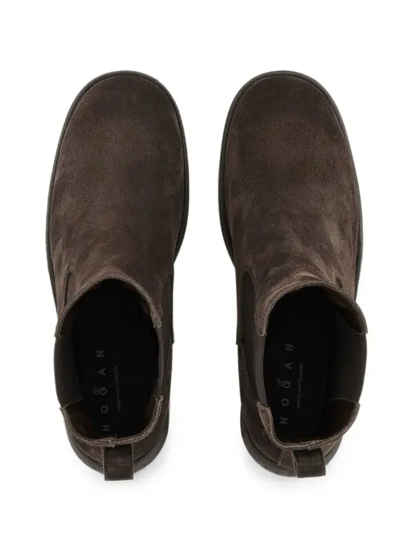 Hogan H724 Leather Chelsea Boots